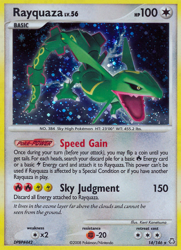 Controleer de huidige waarde van je Rayquaza kaart uit de Legends ...