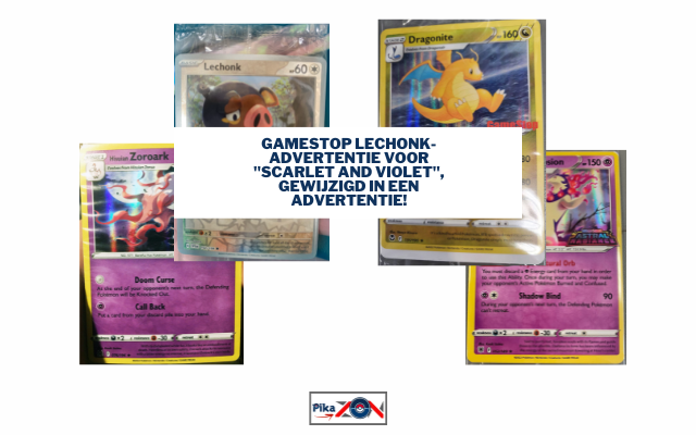 Gamestop Lechonk-advertentie voor "Scarlet and Violet", gewijzigd in ...